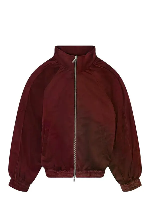 Rhude Velvet Zip-up Track Jacket - Red