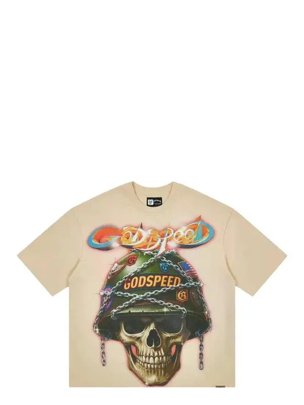 GODSPEED Badges Of Honor Graphic-print T-shirt - Neutrals