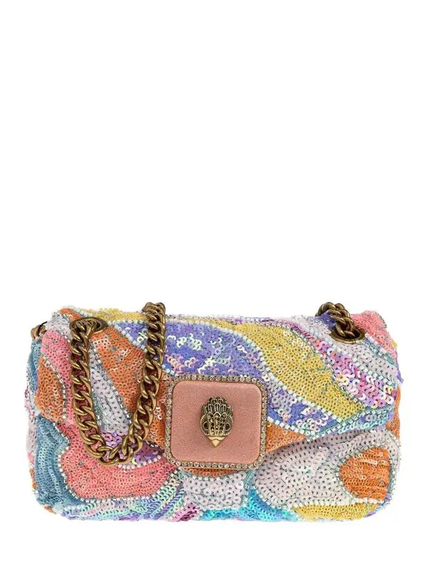 Kurt Geiger Mini Pimlico Sequin-embellished Shoulder Bag - Pink
