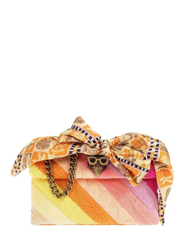 Kurt Geiger Mini Kensington Striped Crossbody Bag - Yellow