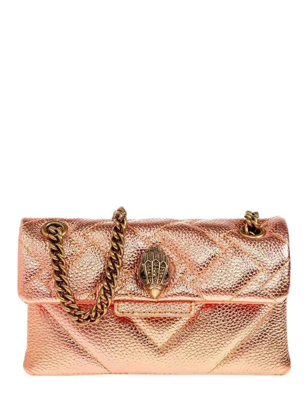 Kurt Geiger Kensington 17 Quilted Leather Crossbody Bag - Orange