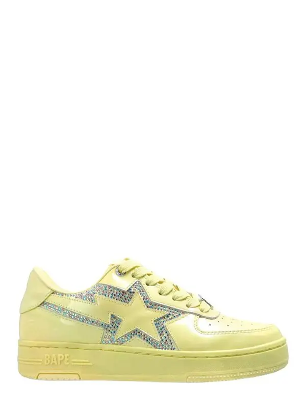A BATHING APE Sta Leather Sneakers - Yellow