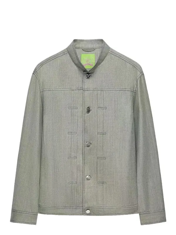 Shanghai Tang Contrast-stitch Jacket - Green