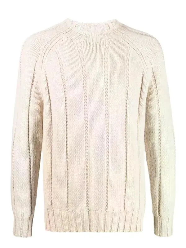 Brunello Cucinelli Ribbed Knit Sweater - Neutrals