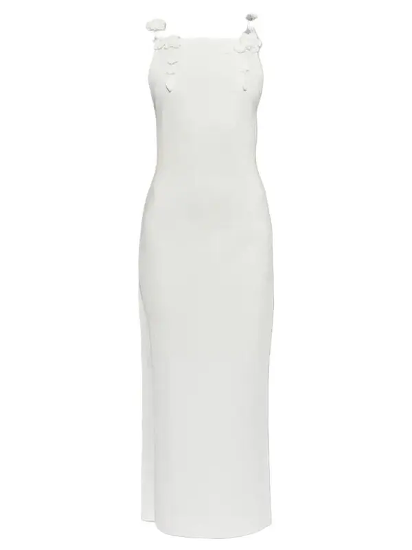 Cult Gaia Giuliana Crochet-floral Backless Dress - White