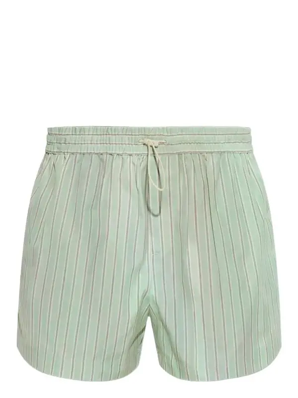 Rag & Bone Striped Marvin Shorts - Green