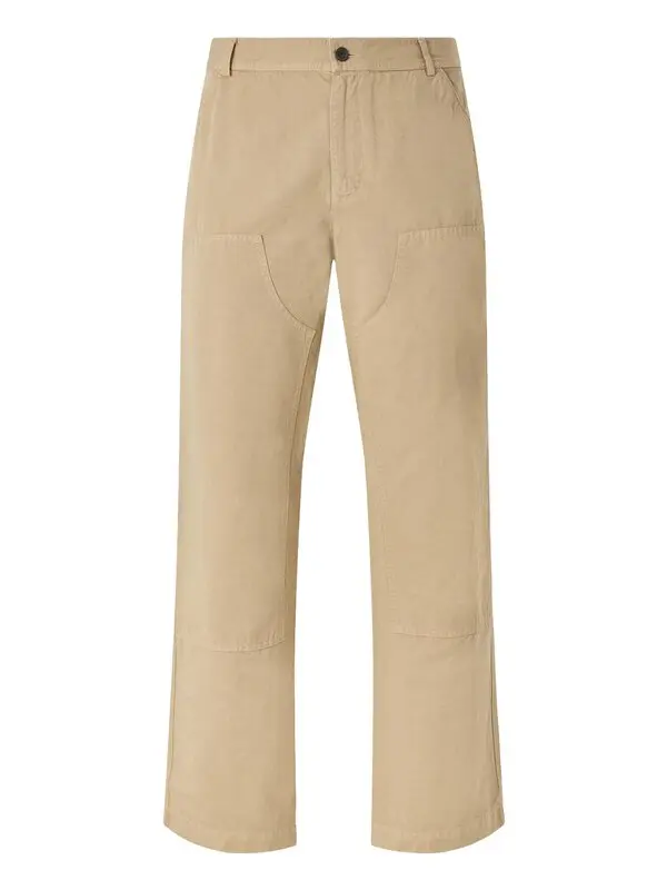 Mr P. Straight-leg Cotton And Linen-blend Trousers - Neutrals
