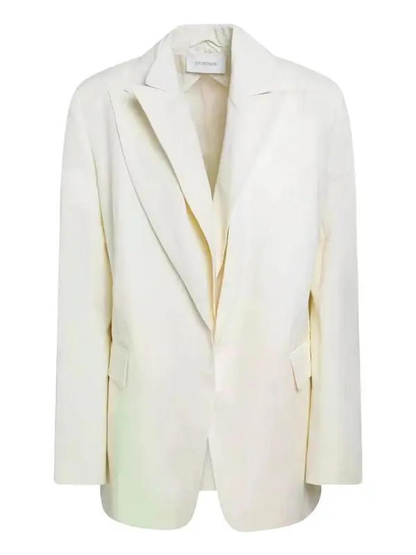 Sportmax Peak-lapel Flap-pocket Blazer - Neutrals