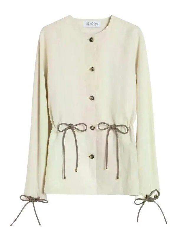 Max Mara Drawstring-waist Jacket - Neutrals