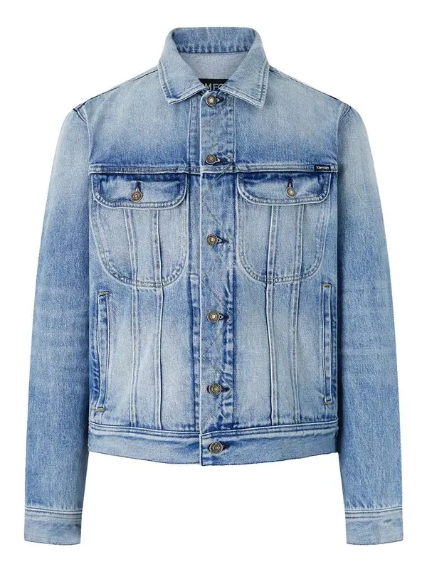 TOM FORD Iconic Denim Jacket - Blue