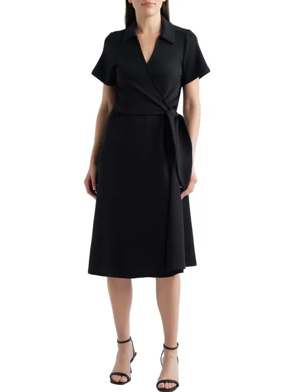 Spanx Airessentials Midi Shirtdress - Very Black