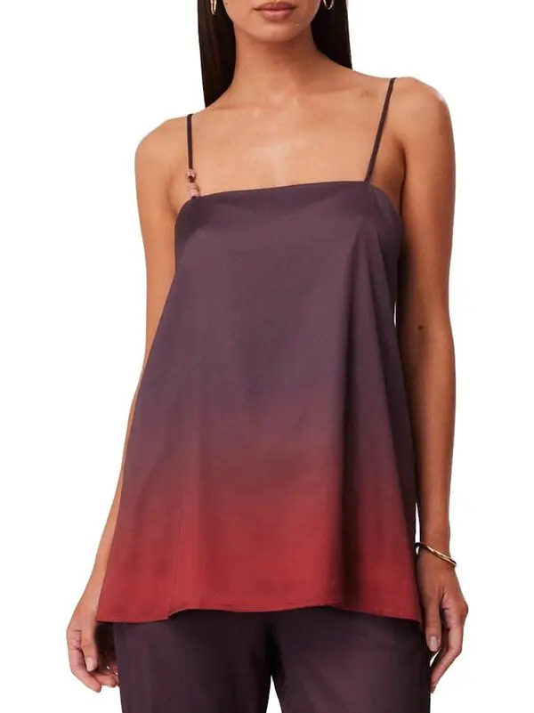 SNDYS Amaya Longline Ombré Top - Plum Ombre