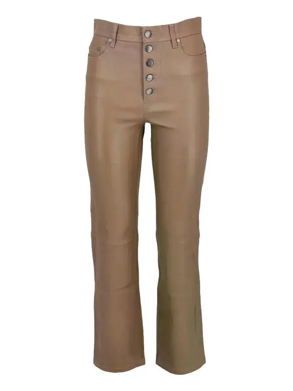 JOSEPH Button-fly Trousers - Neutrals