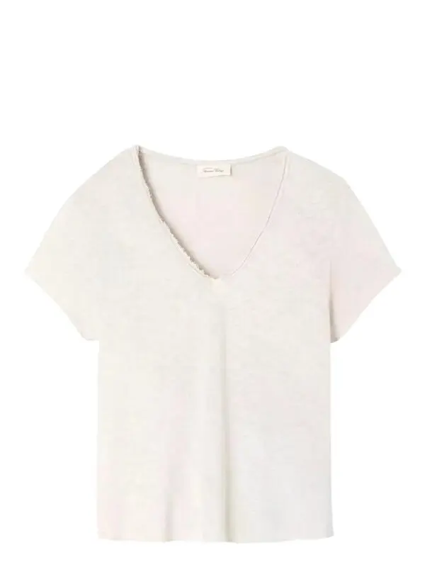 American Vintage Raw-edge T-shirt - Neutrals