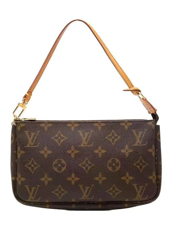 LOUIS VUITTON 2001 Monogram Pochette Accessoires - Brown