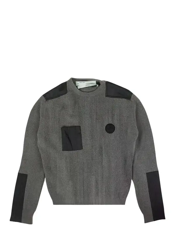Off-White Logo-patch Sweater - Grey