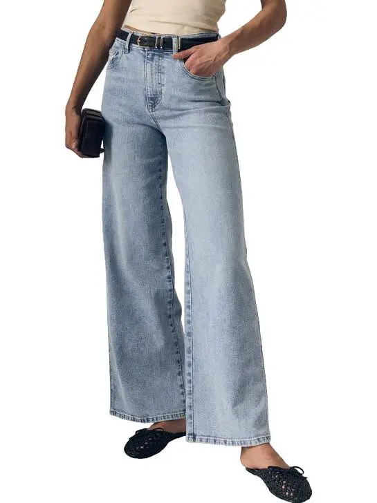LE JEAN Juliette High-waist Wide-leg Jeans - American Beauty