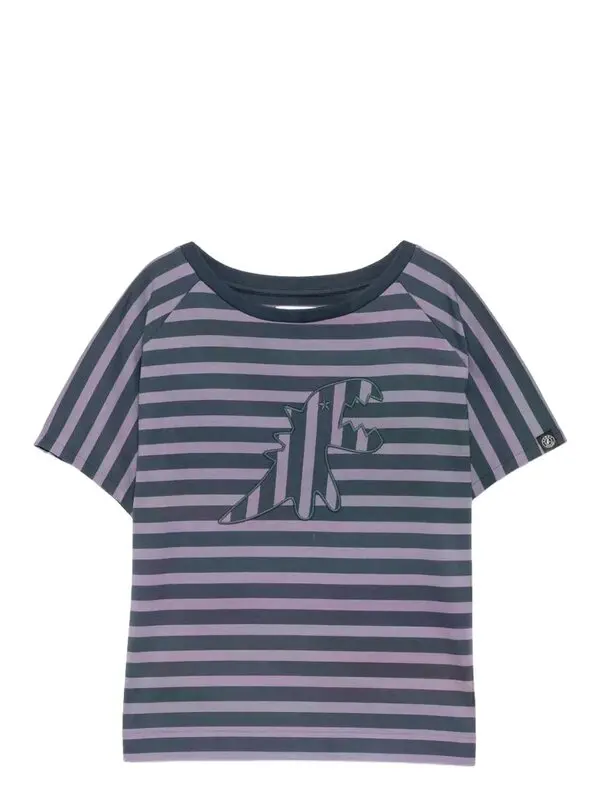 AGNES B. Dino Applique T-shirt - Purple