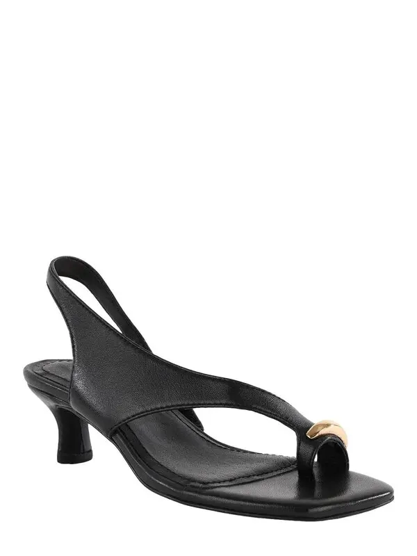 Seychelles Sparks Flying Slingback Kitten Heel Sandal - Black