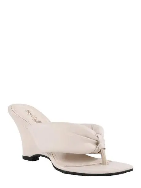 Seychelles Wishing Well Wedge Flip Flop - Off White