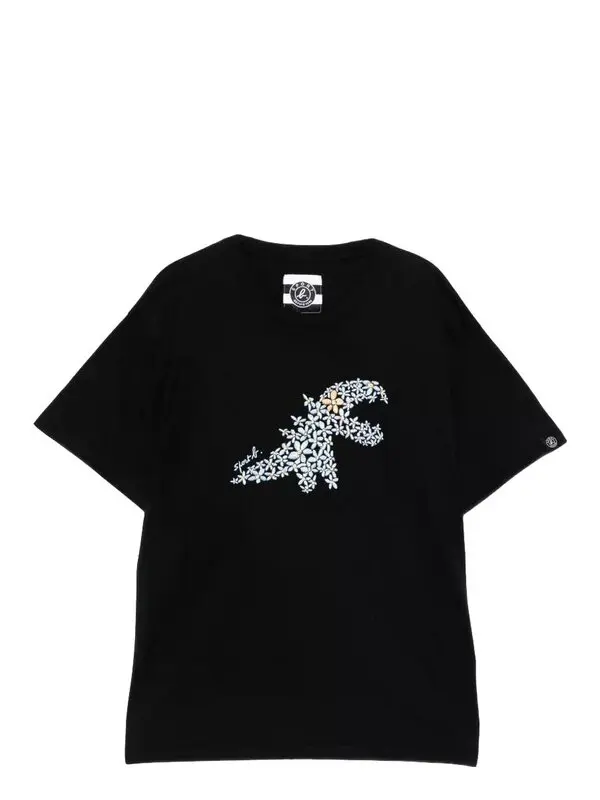 AGNES B. Danity Flower Dino T-shirt - Black