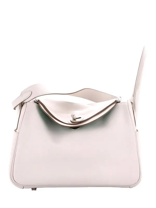 Hermès Lindy Bag Verso Swift 26 - Verso - Gris Pale/vert Vertigo