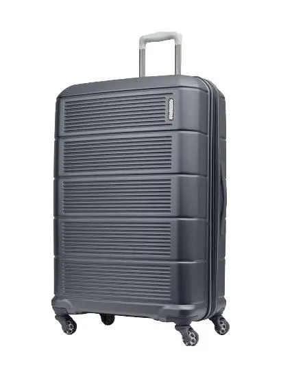 AMERICAN TOURISTER Stratum 2.0 Hardside 28-inch Large Spinner Checked Luggage - Charcoal