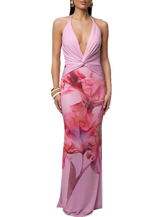 JLUXLABEL Floral Coastal Bloom Maxi Dress - Pink