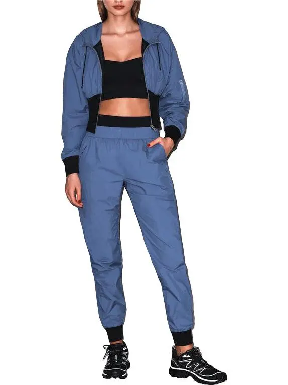 FLEUR DU MAL Warm Up Track Pant - Storm Blue