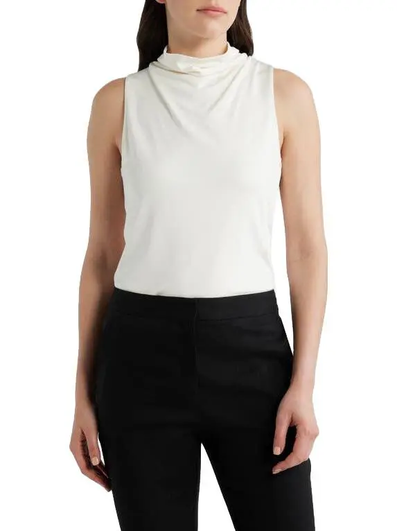 BOSS Ecary Sleeveless Cowl Neck Top - Soft Cream