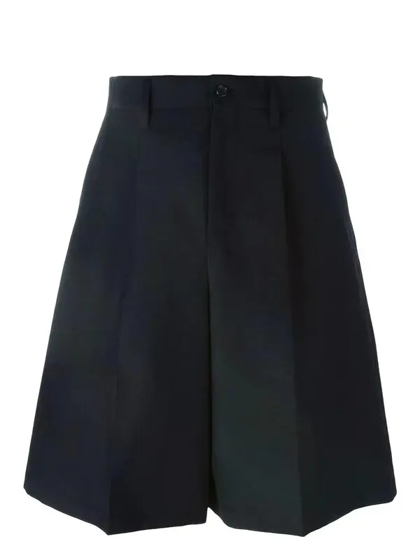 Junya Watanabe Belted Flared-leg Jeans With Pleated Front - Black