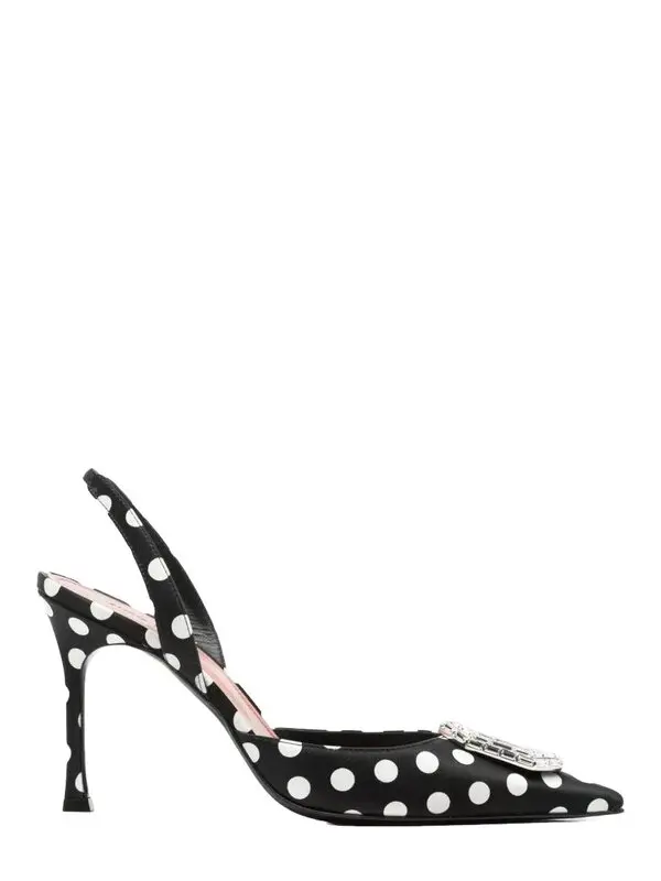 Amina Muaddi Camelia Crystal-embellished Pumps - Black