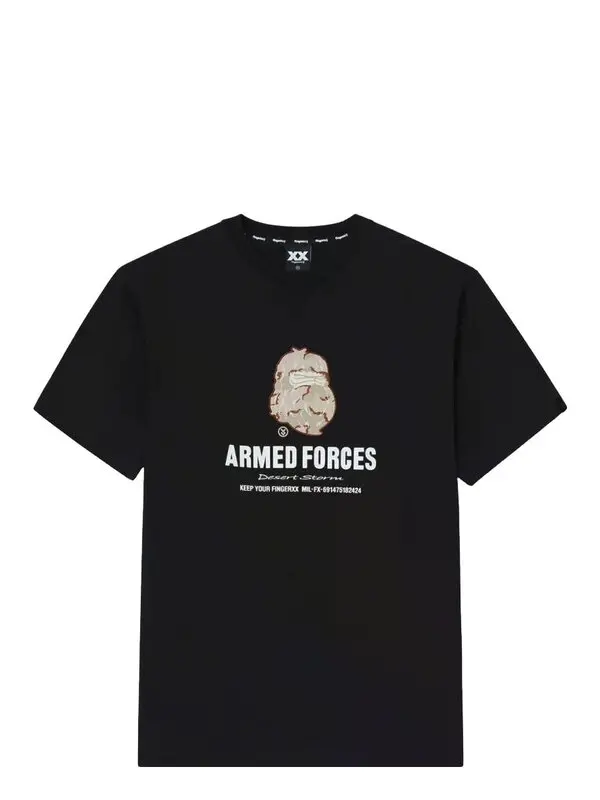 FINGERCROXX Graphic-print T-shirt - Black