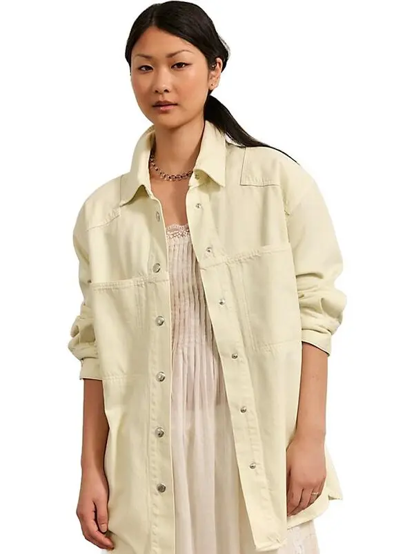 AGOLDE Laria Button Down Shirt - Lemon Zest