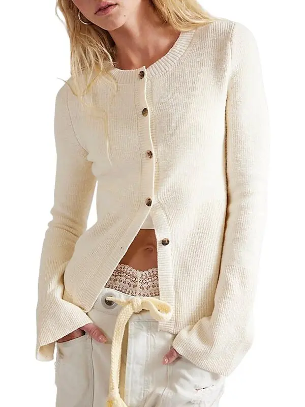 Free People Lift Me Up Cardi - Tofu
