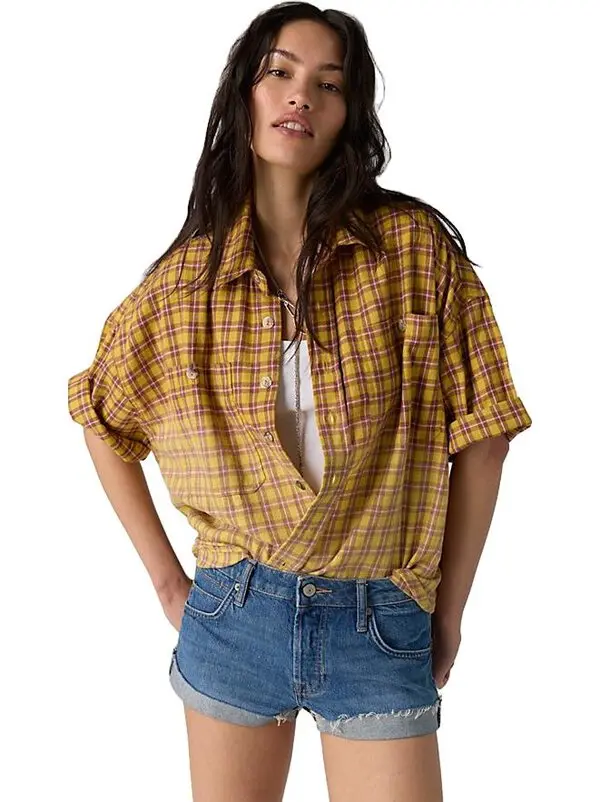 THE TALES Dip Dye Button-down Shirt - Yellow
