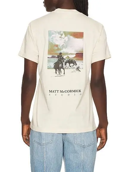 AUSTIN POST X Matt Mccormick Ceremony Of Certainty Stage Pocket Tee - Bone