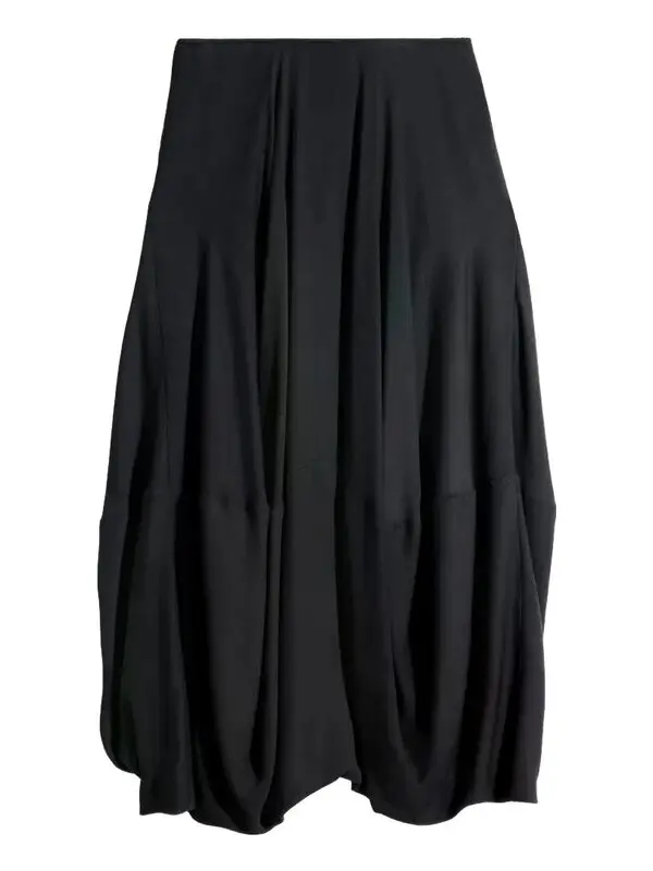 LEMAIRE Balloon Crepe Skirt - Black