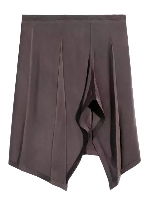 LEMAIRE Pleated Skirt - Brown