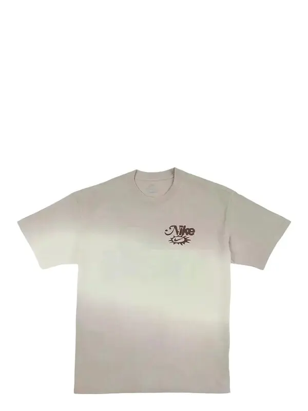 Nike Sportswear Logo-print Gradient-effect T-shirt - Neutrals