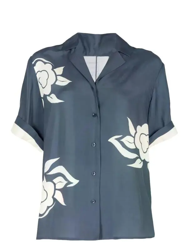 SIR. Lilou Floral-print Shirt - Blue