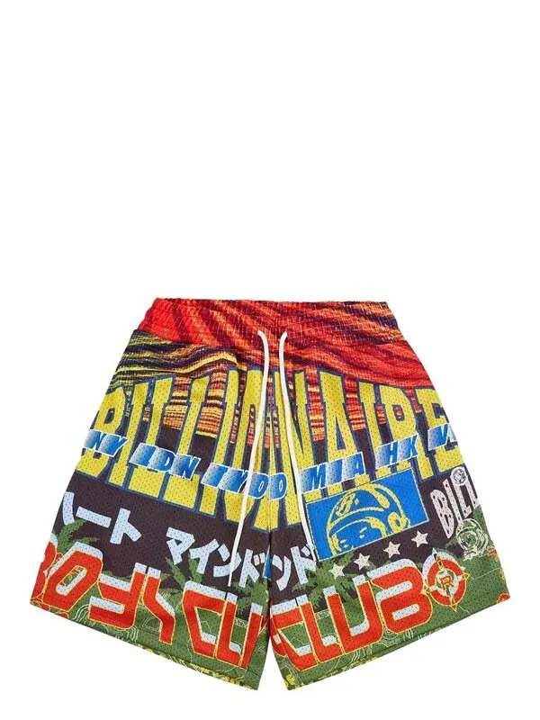 BILLIONAIRE BOYS CLUB Graphic-print Shorts - Red