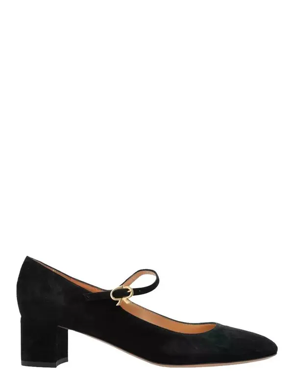 GIANVITO ROSSI Mary Jane Suede Pumps - Black