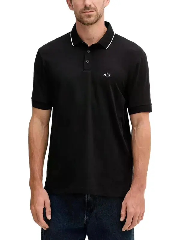 Armani Exchange Slim-fit Polo Shirt - Black