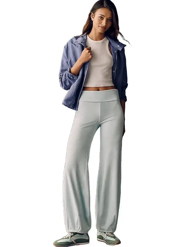 DAILY PRACTICE BY ANTHROPOLOGIE Daily Practice Waypoint Bubble Pants - Blue Glass