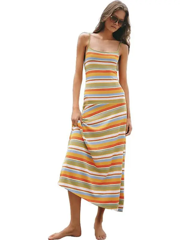 Solid & Striped Lottie Maxi Dress - St. Barths Stripe