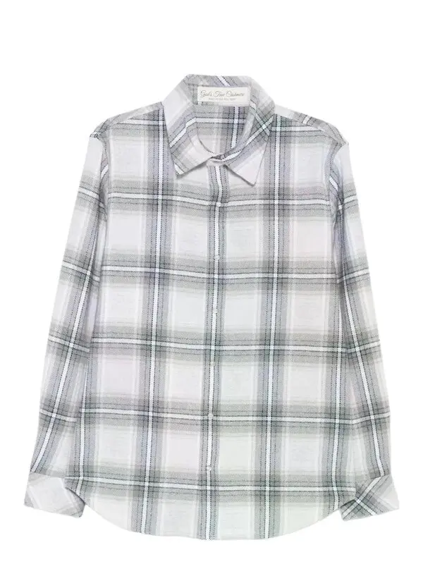 GOD'S TRUE CASHMERE Tartan Shirt - Grey