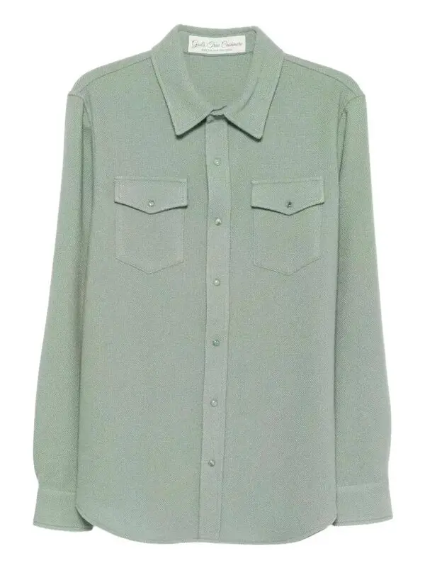 GOD'S TRUE CASHMERE Cashmere Shirt - Green