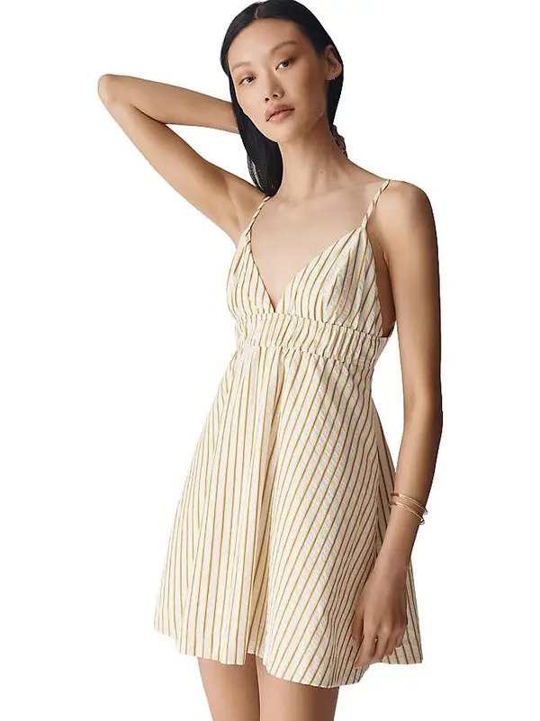 BISHOP + YOUNG Serene Sundress With Strappy Design - Yellow Stripe