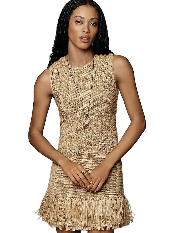 SIMONMILLER Mira Crochet Mini Dress - Natural